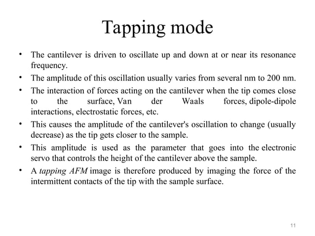 Atomic Force Microscopy Presentation Ppt Ppt Chemistry Science