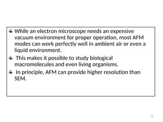 Atomic force microscopy presentation. Ppt | PPT | Chemistry | Science