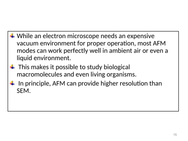 Atomic force microscopy presentation. Ppt | PPT | Chemistry | Science
