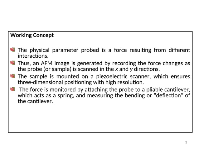 Atomic Force Microscopy Presentation Ppt Ppt Chemistry Science