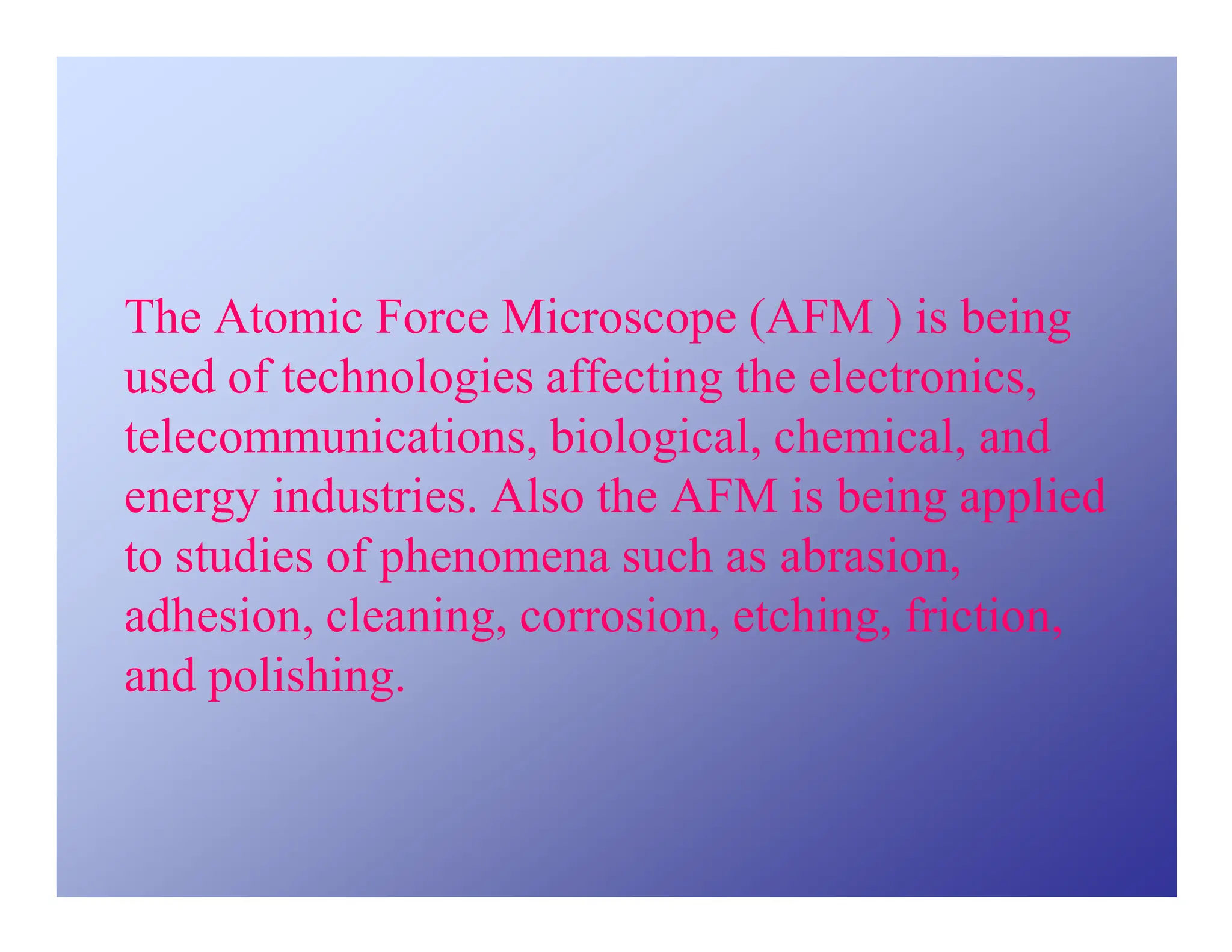 AFM technique aaaaaaaaaaaaaaaaaaaaaaaaaaaaaaa | PPT