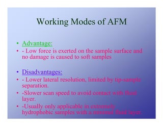 AFM technique aaaaaaaaaaaaaaaaaaaaaaaaaaaaaaa | PPT