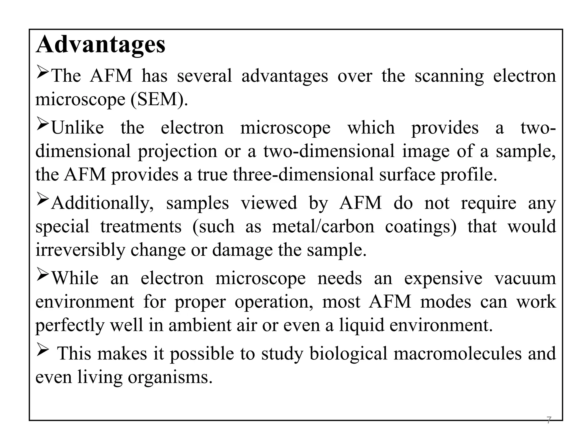 Atomic force microscopy principle and application | PPT