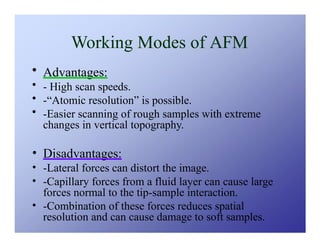AFM(Atomic Force microscope ) Nanotechnology | PPTX