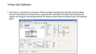 Development of computer program for fluid flow in pipes and open ...