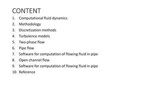 Development of computer program for fluid flow in pipes and open ...