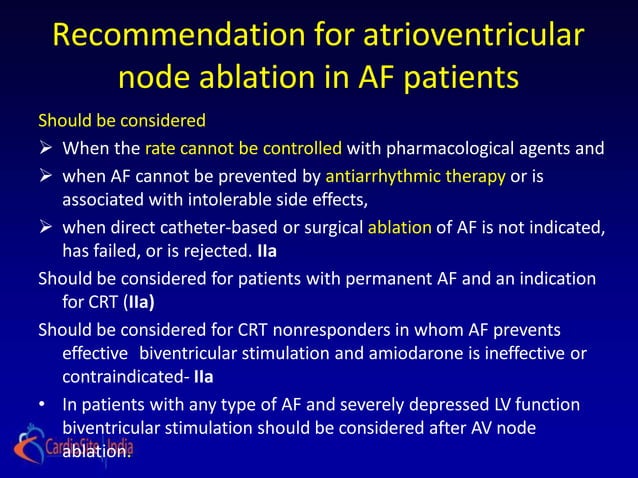 atrial fibrillation management | PPTX