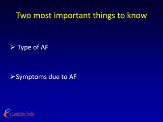 Atrial Fibrillation: Rate/ Rhythm control-Non pharmacological ...