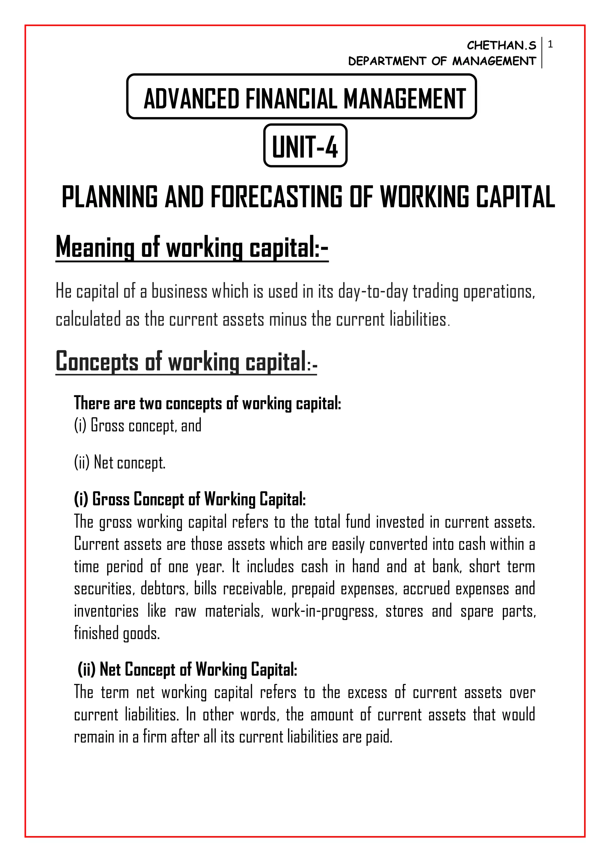 Advanced financial management notes | PDF