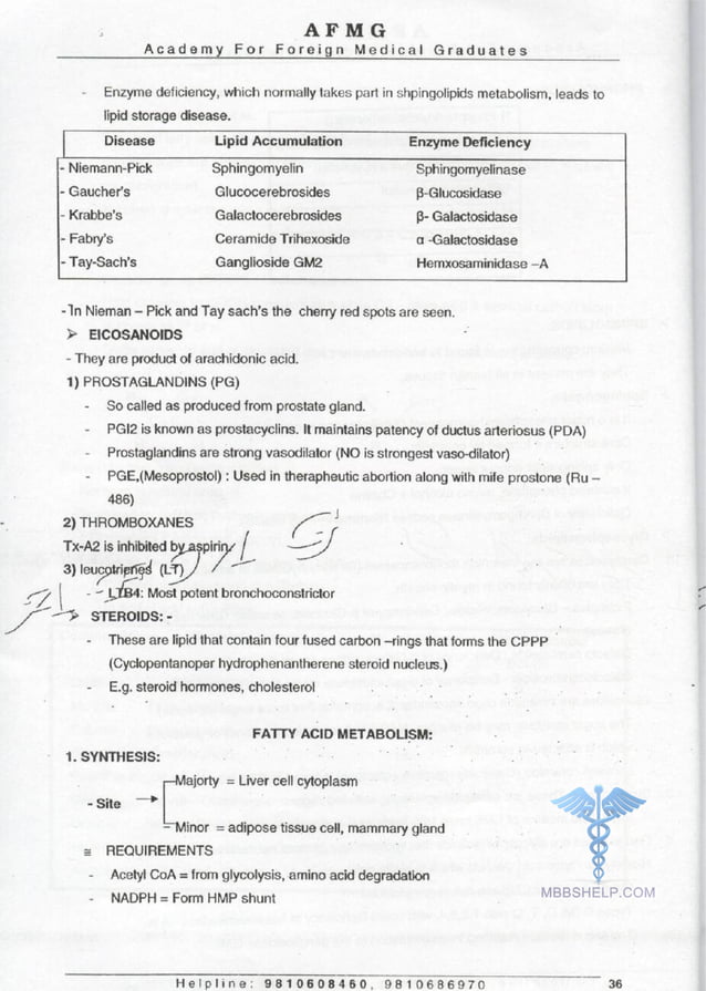 Biochemistry AFMG Notes | PDF