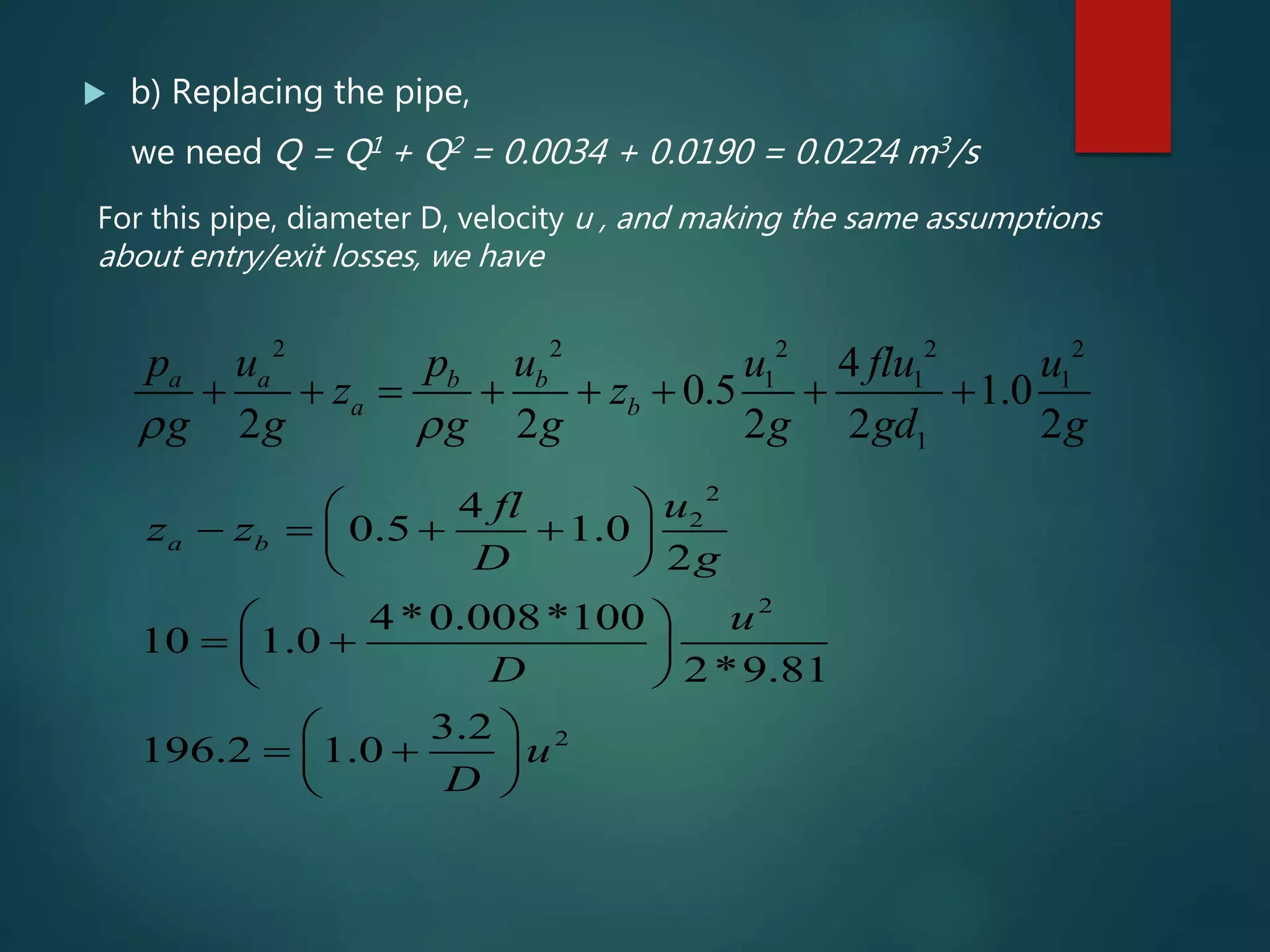 flow in pipe series and parallel | PPTX
