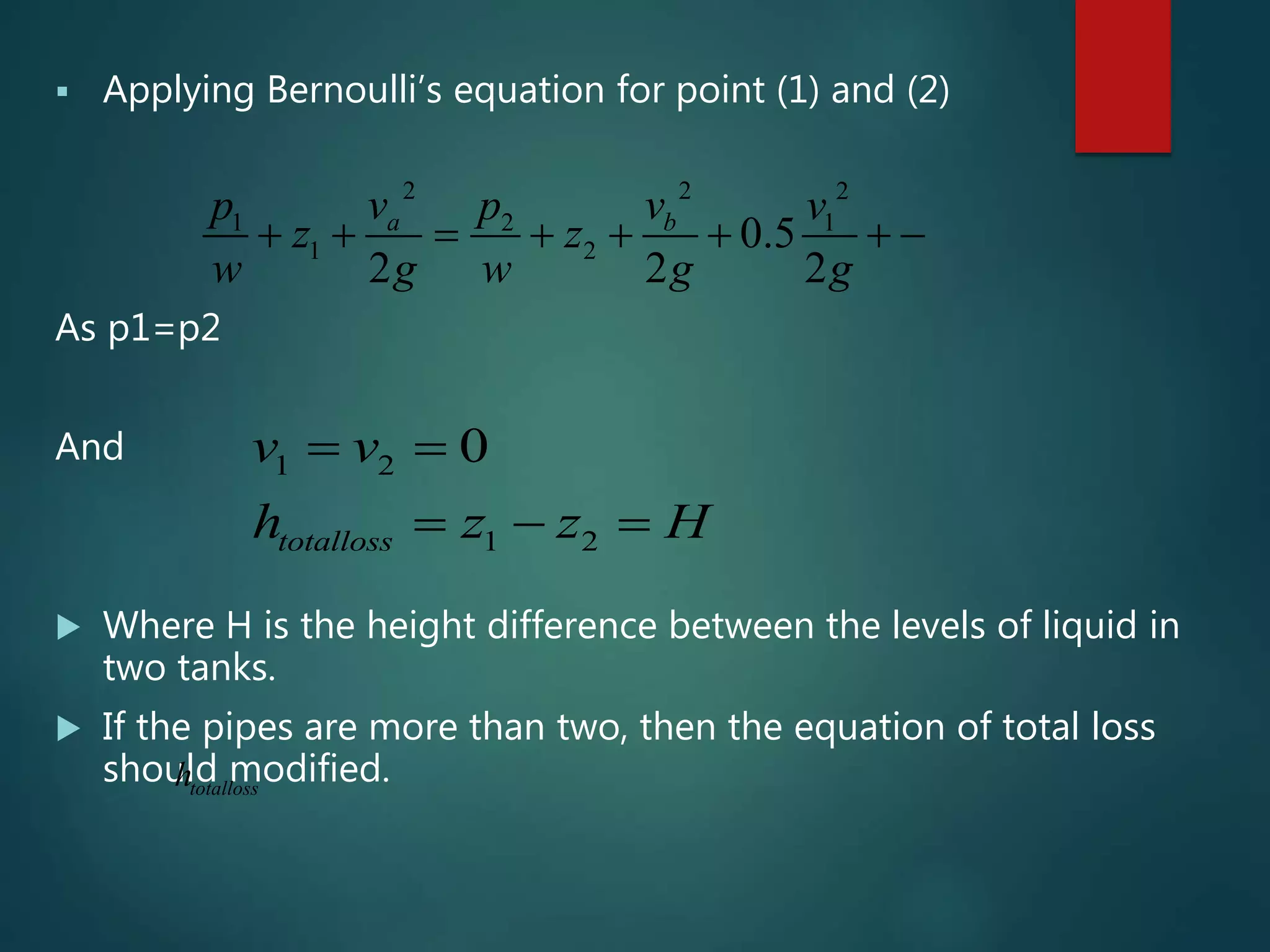 flow in pipe series and parallel | PPTX