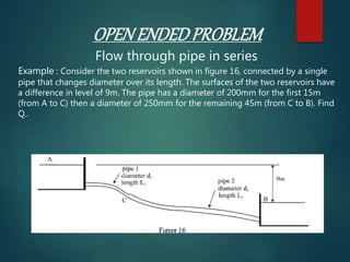 flow in pipe series and parallel | PPTX