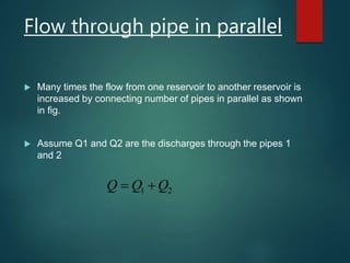 flow in pipe series and parallel | PPTX