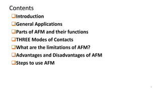 Afm steps to be followed while surface analysis | PPT