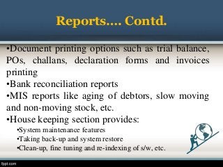 UNIT V ACCOUNTING IN COMPUTERISED ENVIRONMENT | PPT