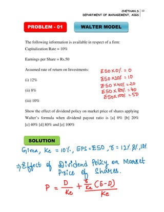 ACFM: Dividend Decision and Theories PDF Notes | PDF