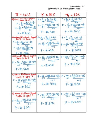 ACFM: Dividend Decision and Theories PDF Notes | PDF