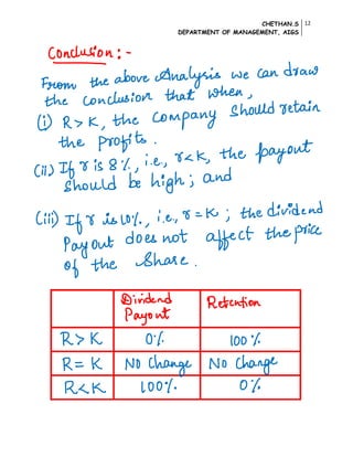 ACFM: Dividend Decision and Theories PDF Notes | PDF