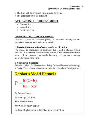 ACFM: Dividend Decision and Theories PDF Notes | PDF