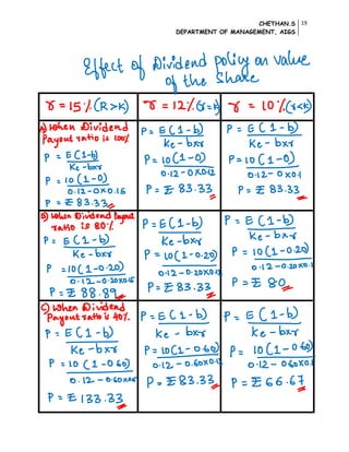 ACFM: Dividend Decision and Theories PDF Notes | PDF