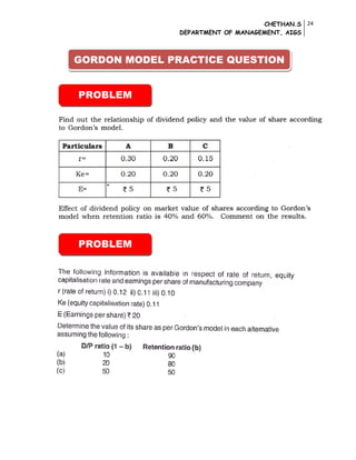 ACFM: Dividend Decision and Theories PDF Notes | PDF