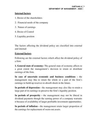ACFM: Dividend Decision and Theories PDF Notes | PDF
