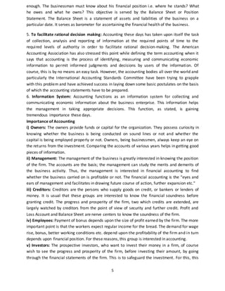 Accounting For Management Unit 1 | PDF