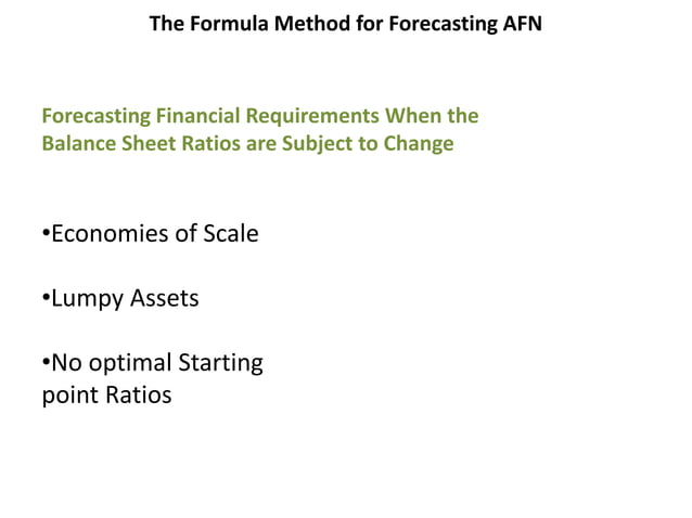 AFN Additional Funds Needed | PPTX | Stocks and Bonds | Personal Investing
