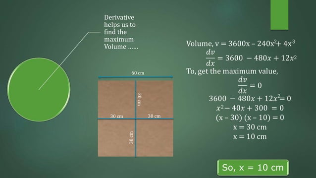 Application Of Derivative In Real Life. | PPTX