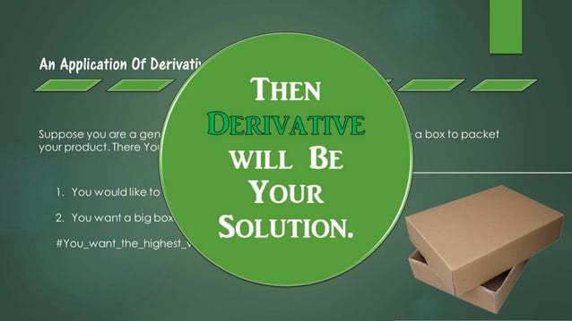 Application Of Derivative In Real Life. | PPT