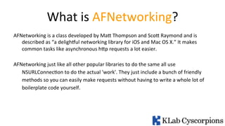 AfNetworking vs. Native + Caching | PPT
