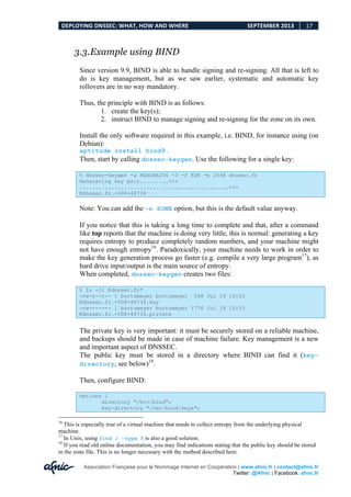 Deploying DNSSEC: what, how and where ? | PDF