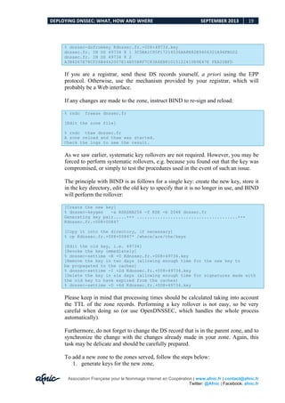Deploying DNSSEC: what, how and where ? | PDF