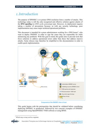 Deploying DNSSEC: what, how and where ? | PDF