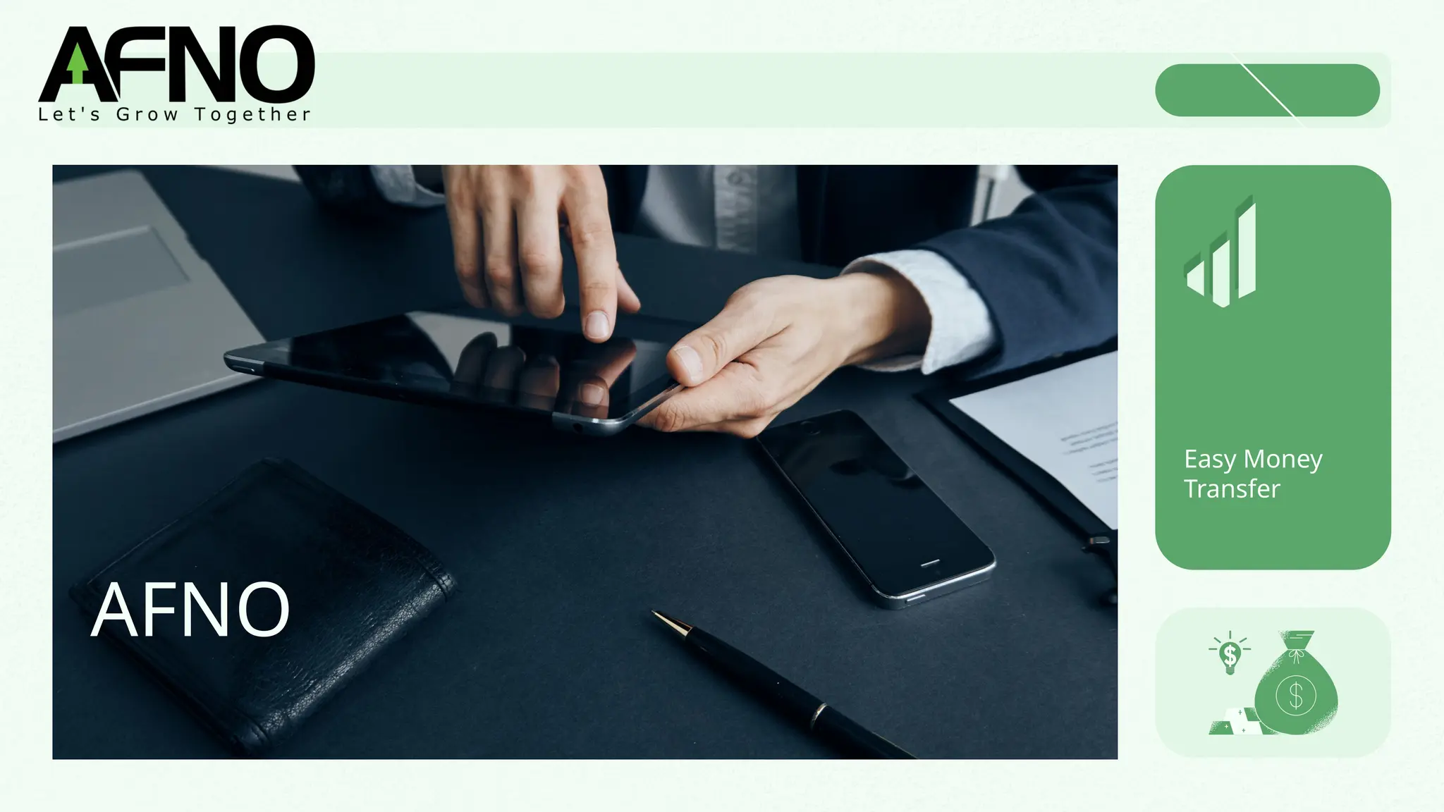 Afno Lets Grow Together send money online | PPT