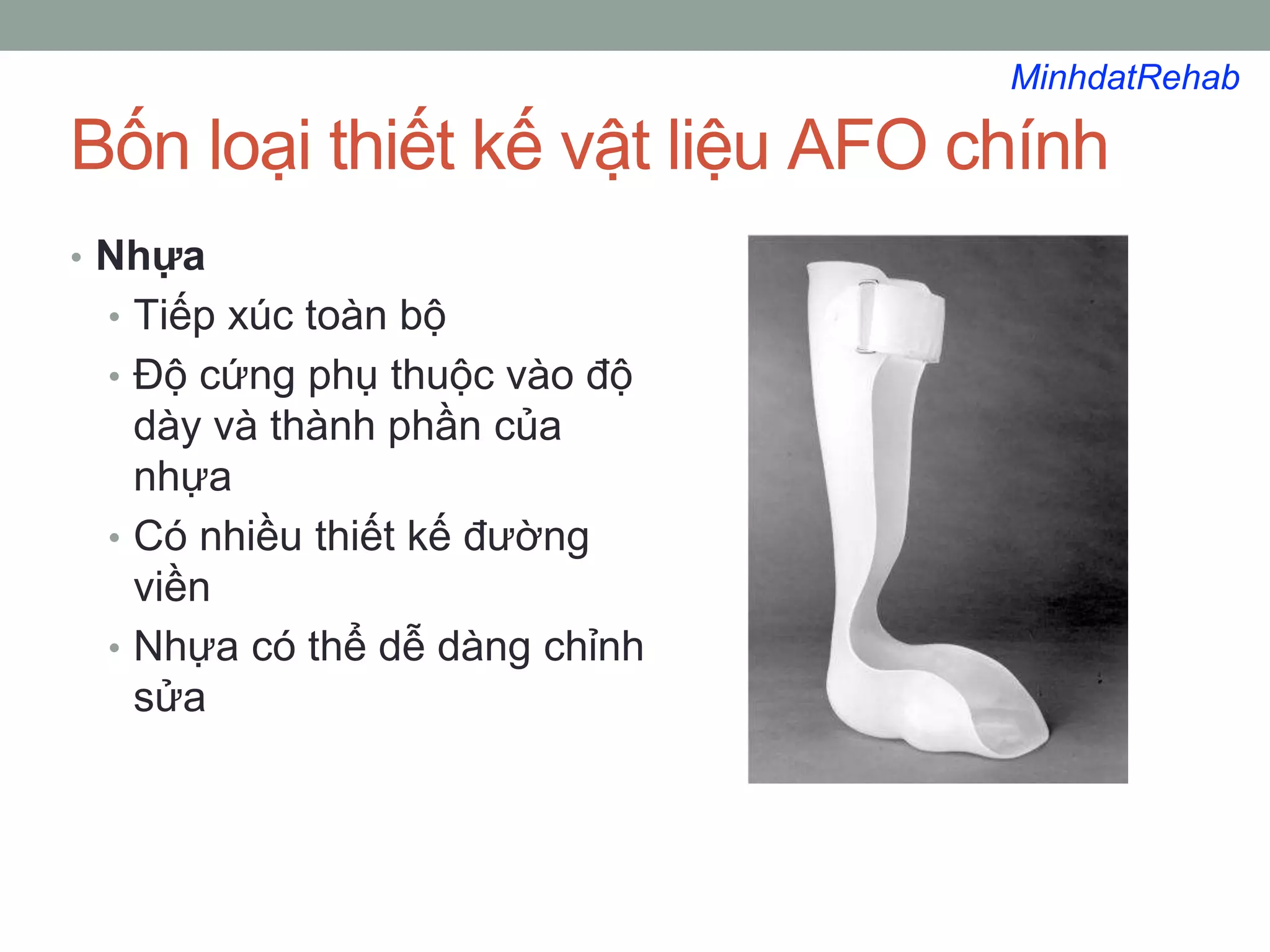 Nẹp cổ bàn chân AFO | PPTX