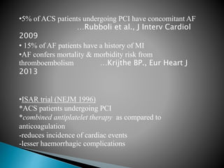 AF in ACS patients: what is the evidence of management | PPT