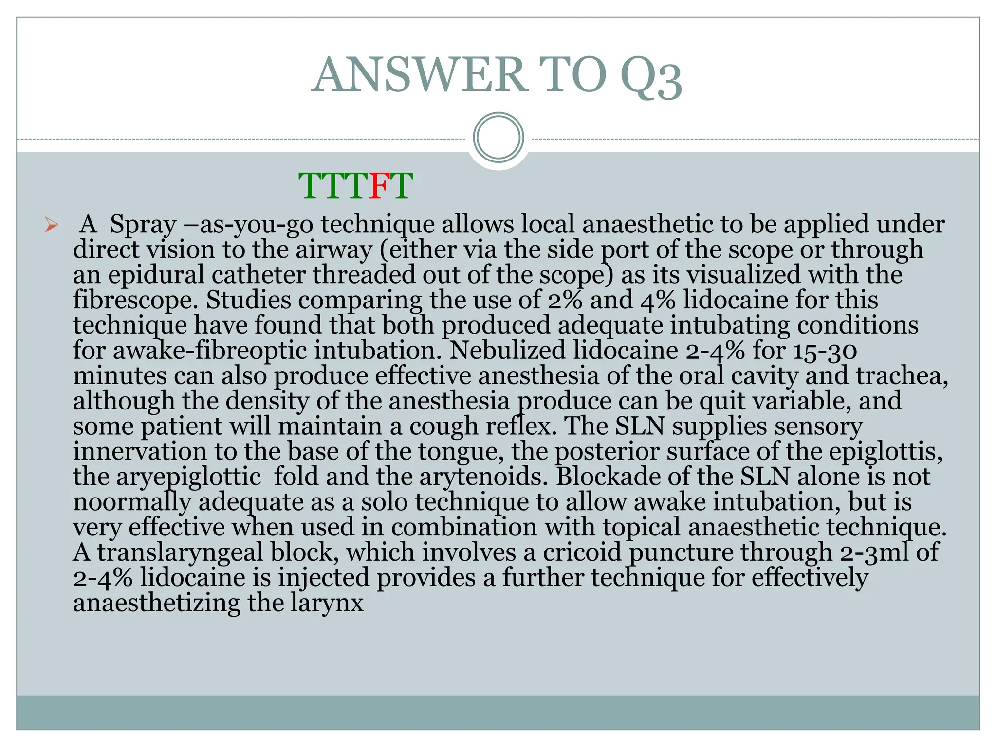 Awake fibrioptic Intubation in difficult airway | PPTX