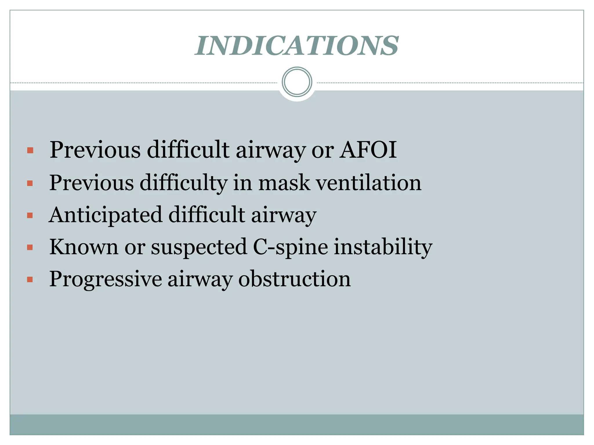 Awake fibrioptic Intubation in difficult airway | PPTX