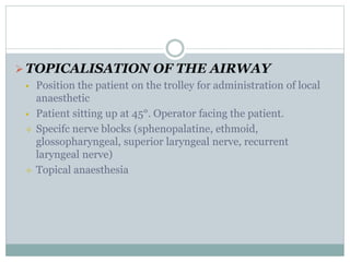 Awake fibrioptic Intubation in difficult airway | PPTX