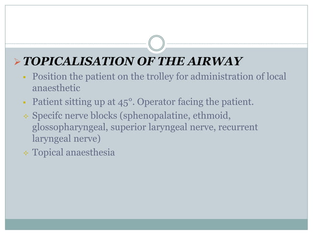 Awake fibrioptic Intubation in difficult airway | PPTX | First Aid ...