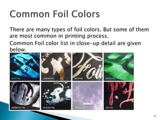 Foil printing | PDF
