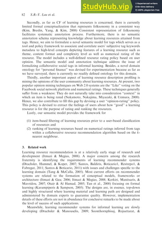 A Folksonomy-Based Lightweight Resource Annotation Metadata Schema For Personalized Hypermedia ...