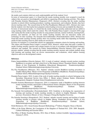 A follow up on the performance of monks teaching morality | PDF