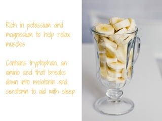 A Food Guide to Better Sleep | PPT