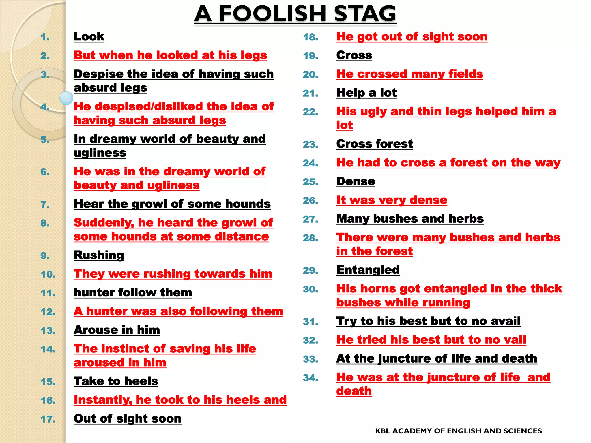 A foolish stag | PDF