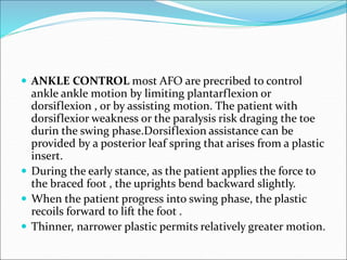 AFO PPT(Ankle foot orthosis, physiotherapy.ppt