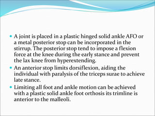 AFO PPT(Ankle foot orthosis, physiotherapy.ppt
