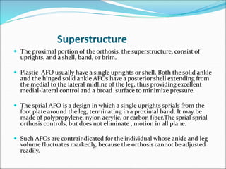 AFO PPT(Ankle foot orthosis, physiotherapy.ppt